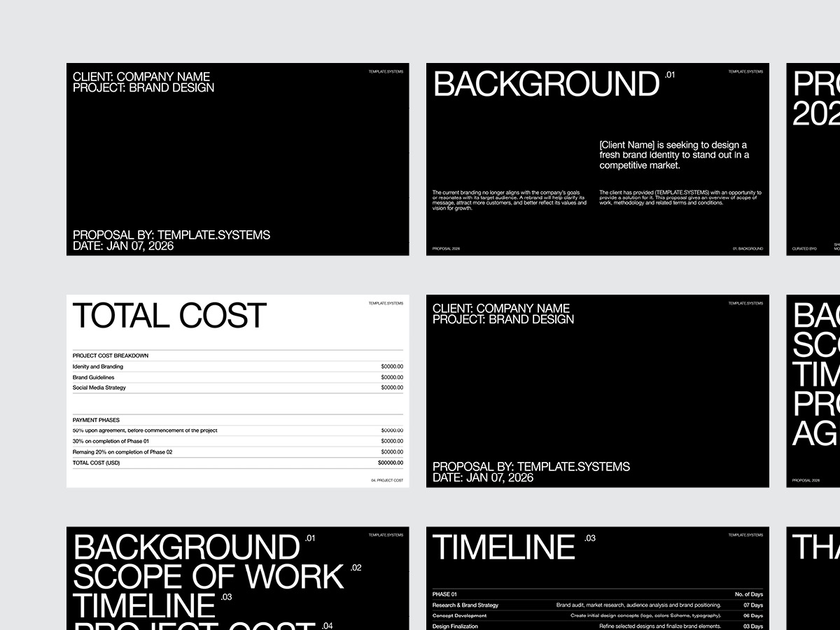 Template.Systems | Template. Mockup. Motion.